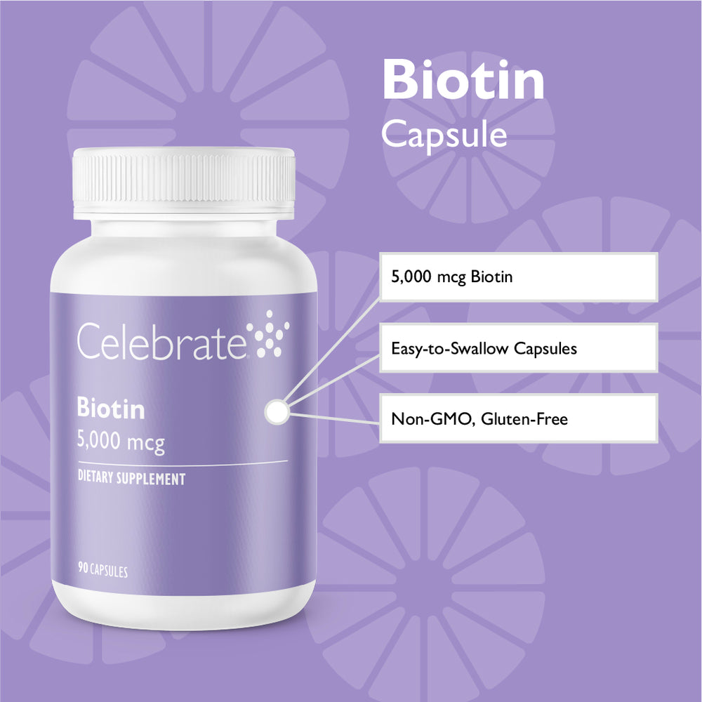 Biotin Capsules for Hair Growth - Celebrate