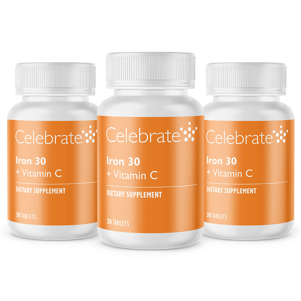Iron + C 30mg Non-Chewable Tablets - Celebrate