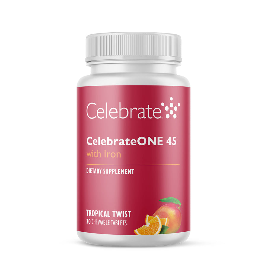 CelebrateONE 45 Bariatric Chewable Multivitamin with Iron - Celebrate