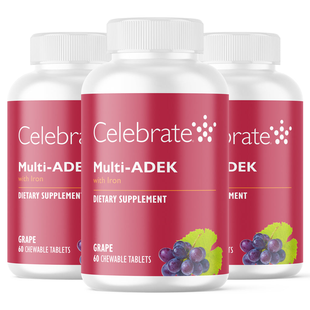 Multi-ADEK With Iron - Chewables - Celebrate