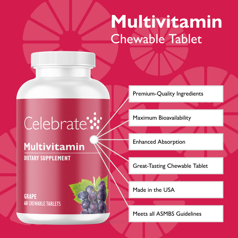 Bariatric Multivitamin Capsules, Chewables, & Soft Chews - Celebrate