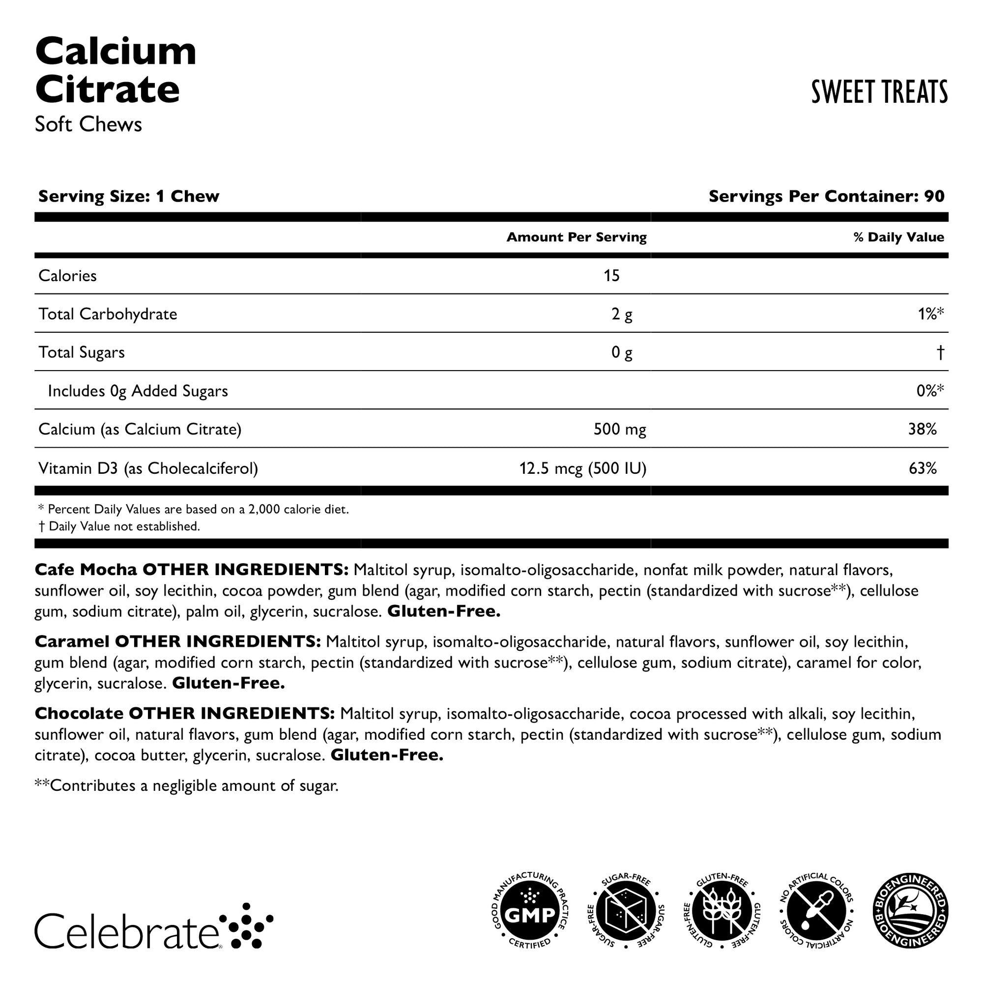 Calcium Citrate Soft Chews - Celebrate