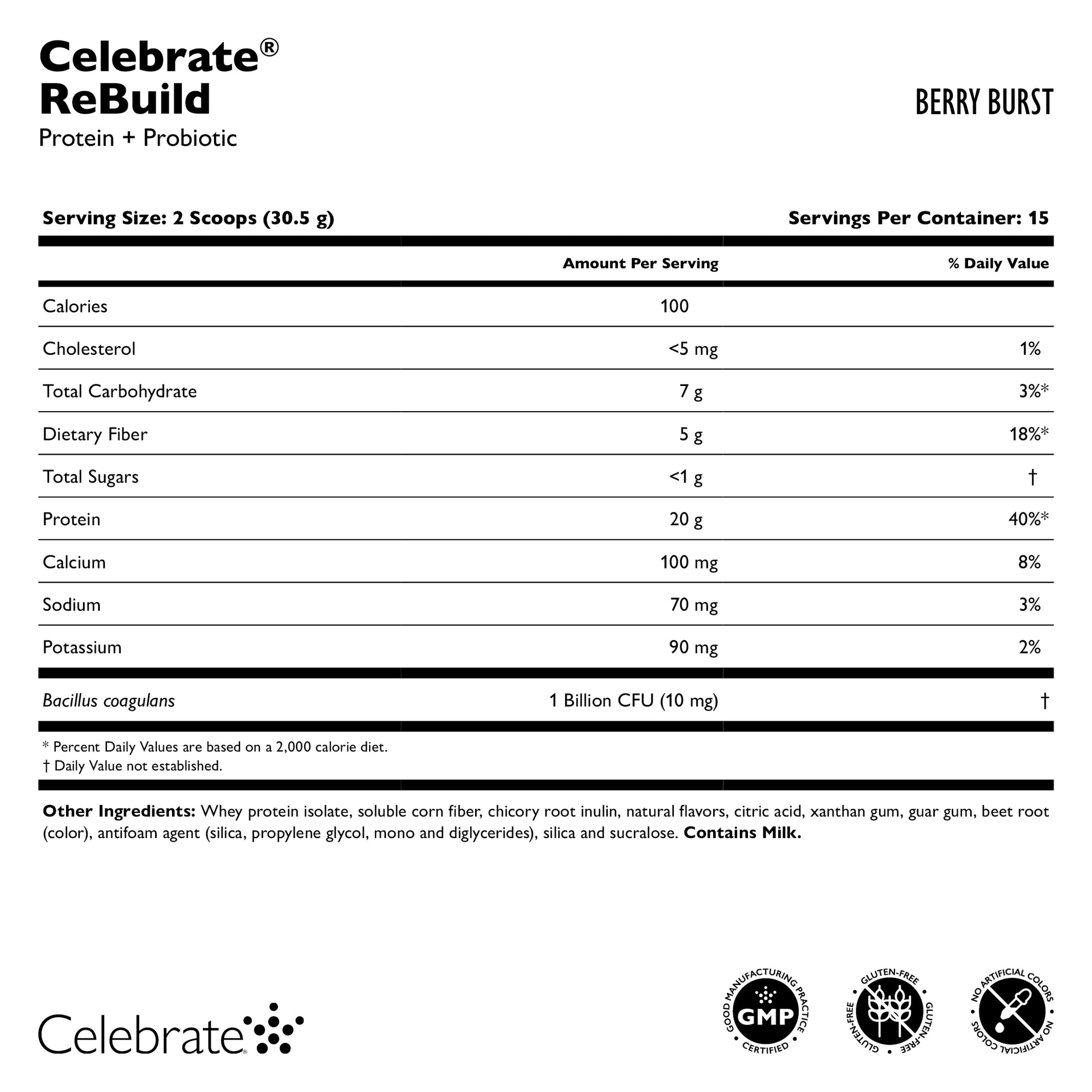 ReBuild Probiotic Protein Powder & Shakes - Celebrate – Celebrate Vitamins