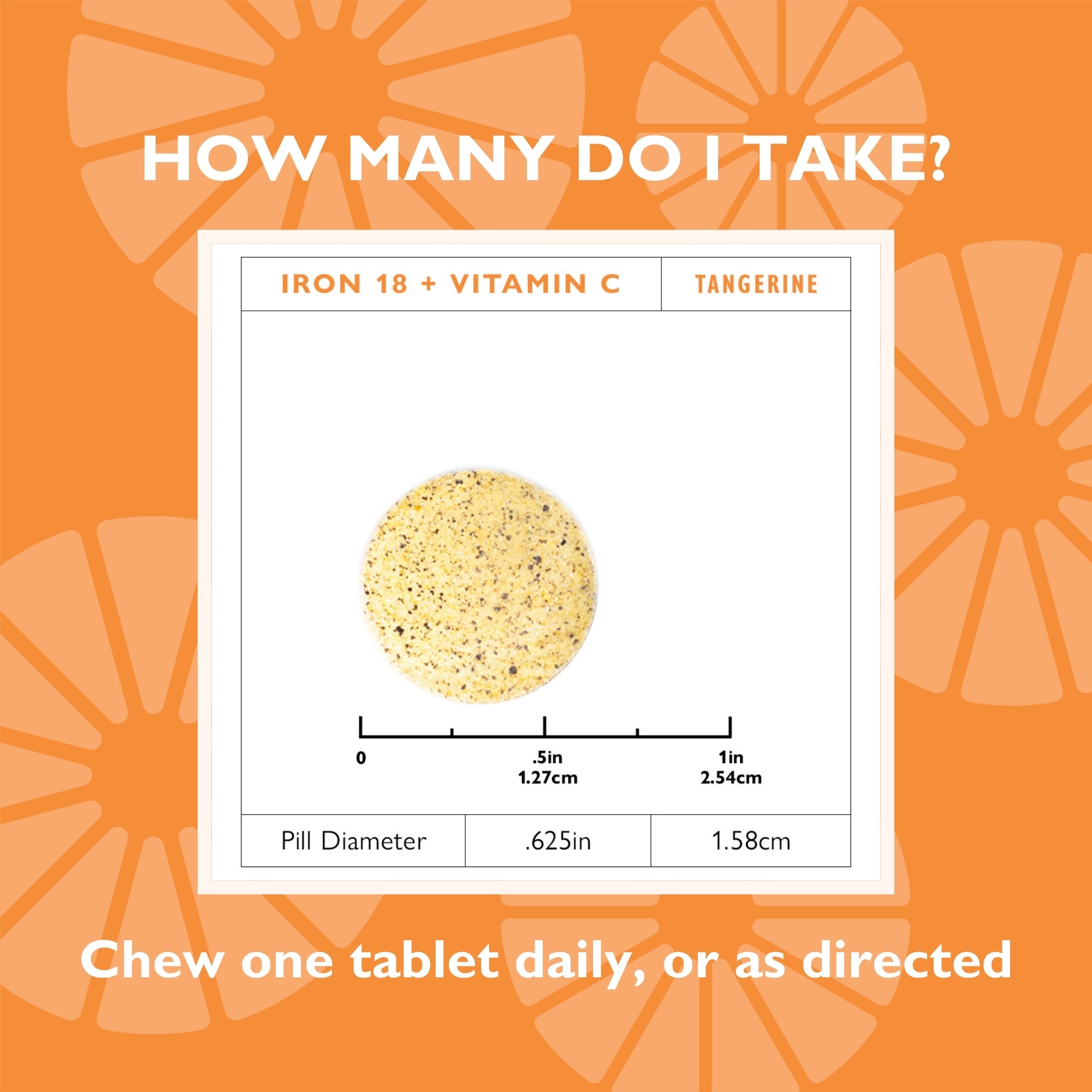Iron 18mg with Vitamin C Chewables - Celebrate