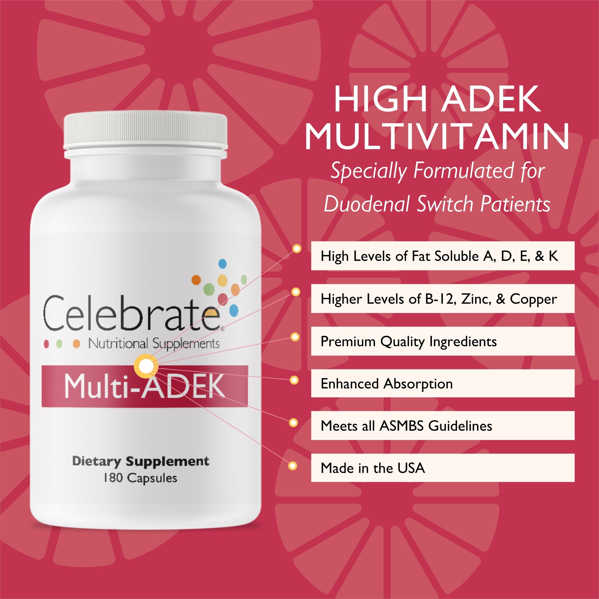 Multi ADEK Vitamin Capsules - Celebrate