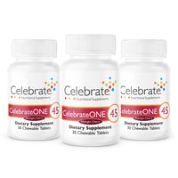 CelebrateONE Multi with 45 mg iron Chewable - Celebrate
