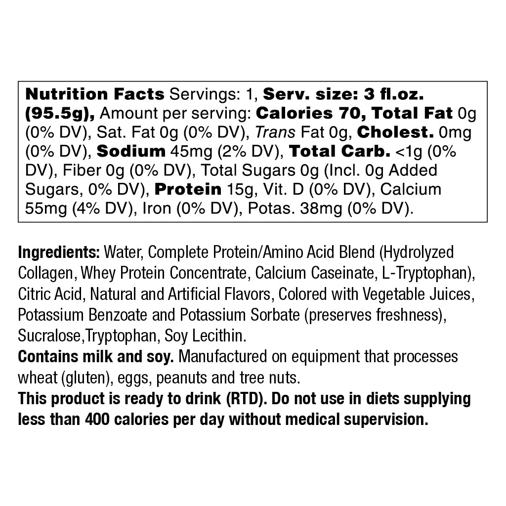 Protein Shots - Protein Mini 15G Complete Protein Drink - Celebrate