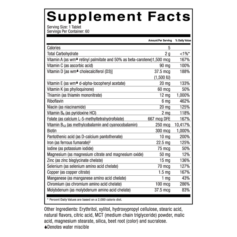 Multi-Complete 45 Chewable Bariatric Multivitamins with Iron