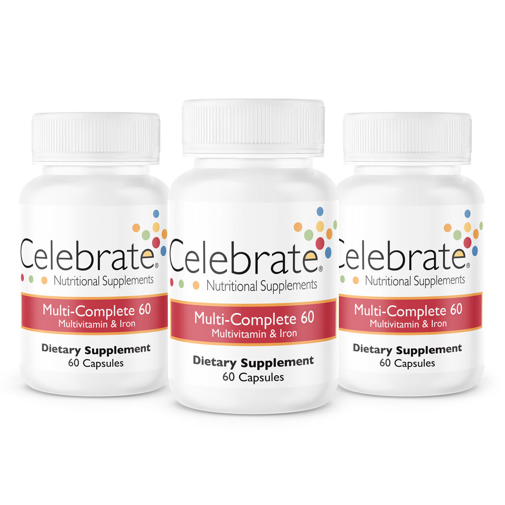Bariatric Multi with Iron: Multi-Complete 60 - Celebrate