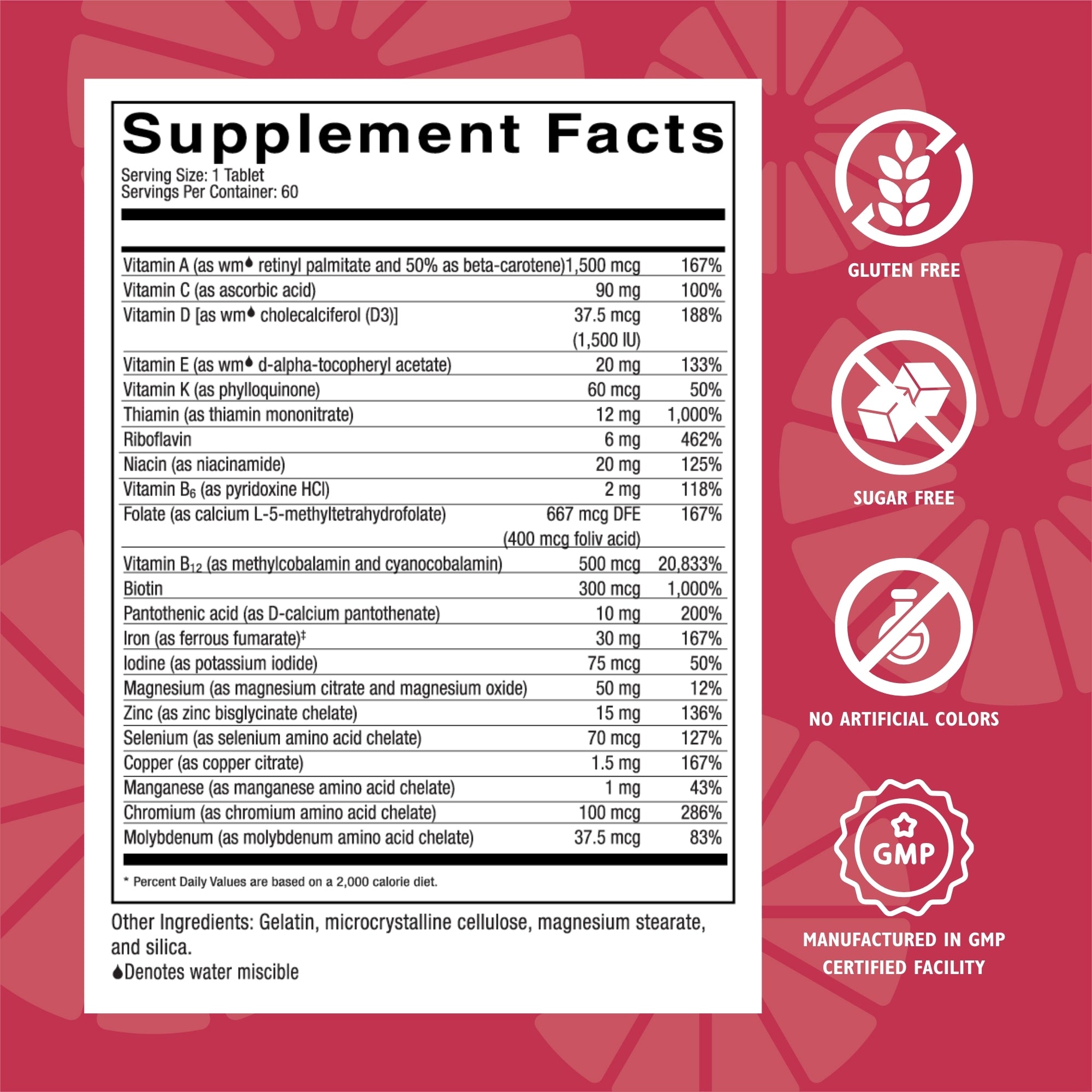 Bariatric Multi with Iron: Multi-Complete 60 - Celebrate