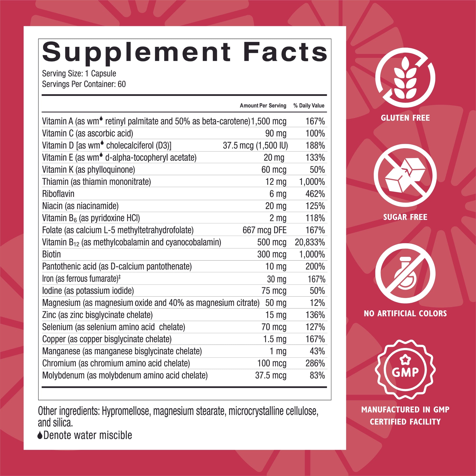 Bariatric Multi with Iron: Multi-Complete 60 - Celebrate