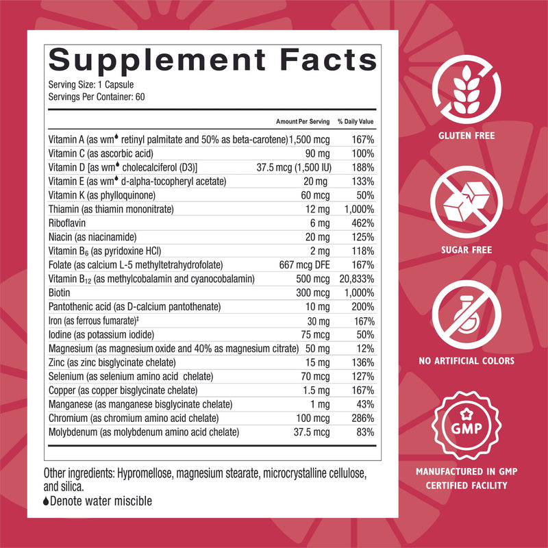Bariatric Multi with Iron: Multi-Complete 60 - Celebrate