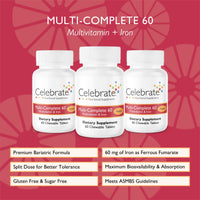 Multi-Complete 60 Chewable Bariatric Multivitamins with Iron