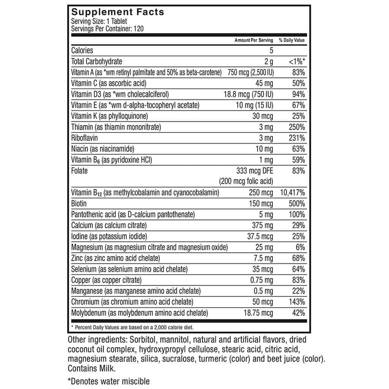 2 in 1 Multivitamin With Calcium Chewable - Celebrate